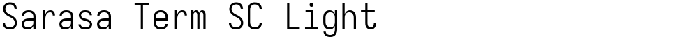 Sarasa Term SC Light - 字亩网