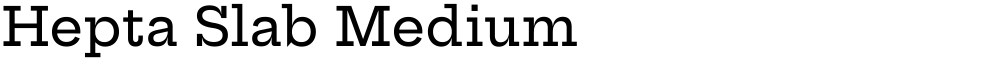 Hepta Slab Medium - 字亩网
