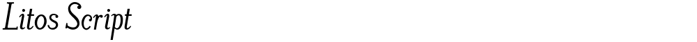Litos Script - 字亩网